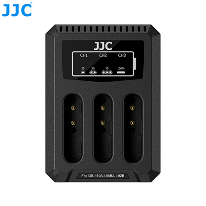 JJC DCH-110TC Multi Battery Charger for Ricoh DB-110 Battery
