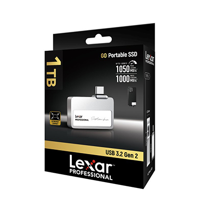 Lexar SL400 Gen 2 Professional Go Portable SSD 1TB USB-C Silver ...